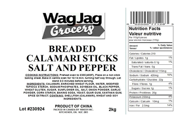 $39.99 for 2 kg of Breaded Calamari Sticks (a $55 Value) | WagJag