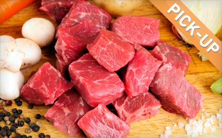$35 for 8 x 1 lb Packs of 3/4-Inch Diced Stew Beef ($50 Value)| WagJag
