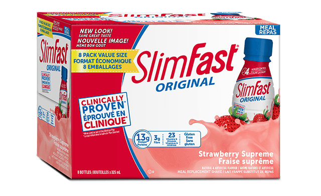 $20 for 24 SlimFast Meal Replacement Strawberry Supreme Shakes (a $48 ...