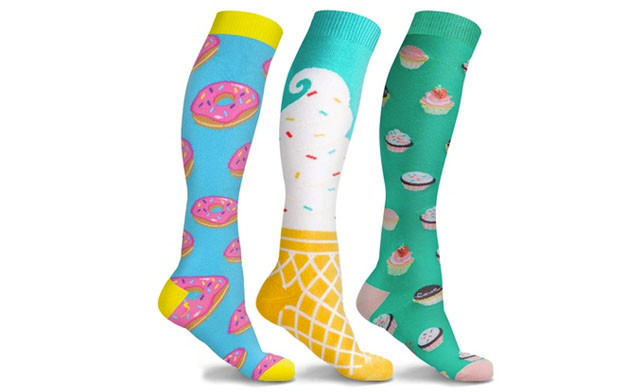 $22.95 for DCF Unisex Fun and Expressive Compression Socks (3-Pack) (an ...