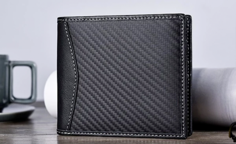 $25 for a Men's RFID Carbon Black ID Wallet - Shipping Included (an $80 ...