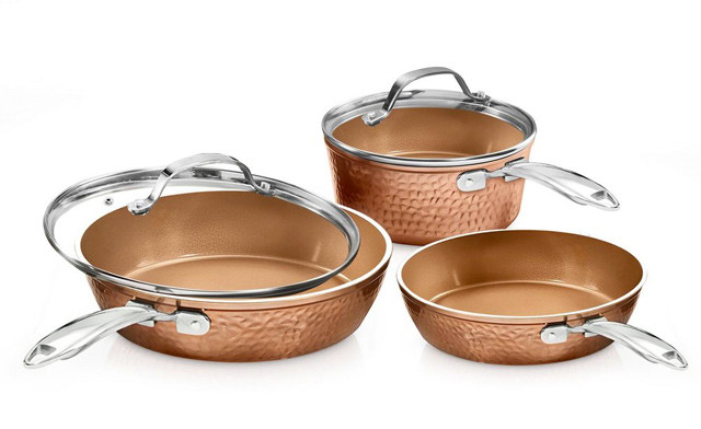 Up to 32% Off Gotham Steel Hammered Copper Nonstick Cookware Sets| WagJag