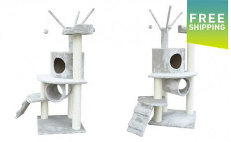 $89.99 for a PawHut 47-Inch Cat Scratch Tree Condo - Shipping Included ...