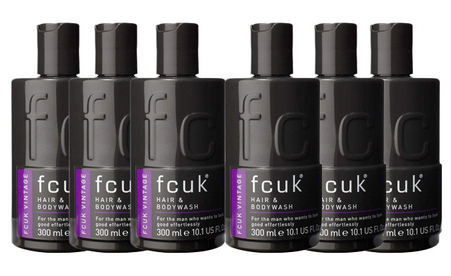 $29.99 for 6 FCUK Vintage Hair & Body Wash (a $54 Value)| WagJag