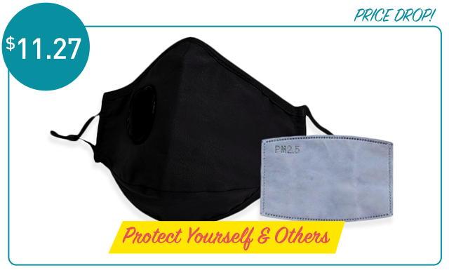 $11.27 & Up for Reusable Masks + Filters (Non-Medical Grade)| WagJag