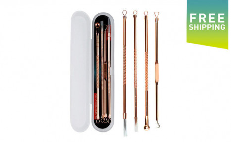 $15.95 for a Rose Gold Blemish Extractor Set (a $29 Value) | WagJag