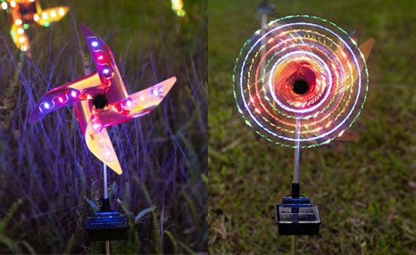 $38.95 for a 2-Pack of Solar Wind Spinner Lights | WagJag