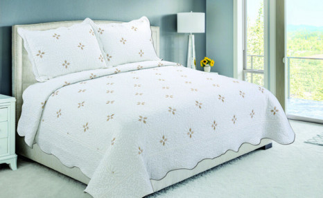 Up to 70% off a Reversible Embroidered Quilt Set | WagJag