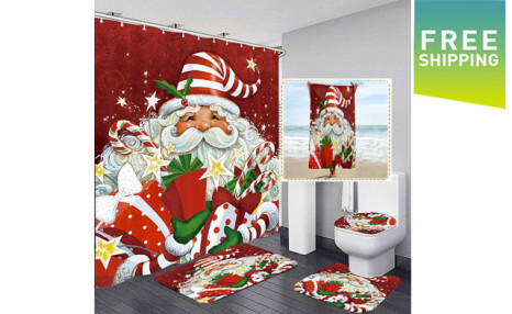 $60 for a 5-Piece Santa Claus Bathroom Set | WagJag