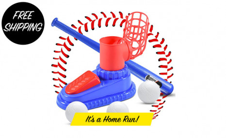 $46.95 for a Foot Press Baseball Launcher Set | WagJag