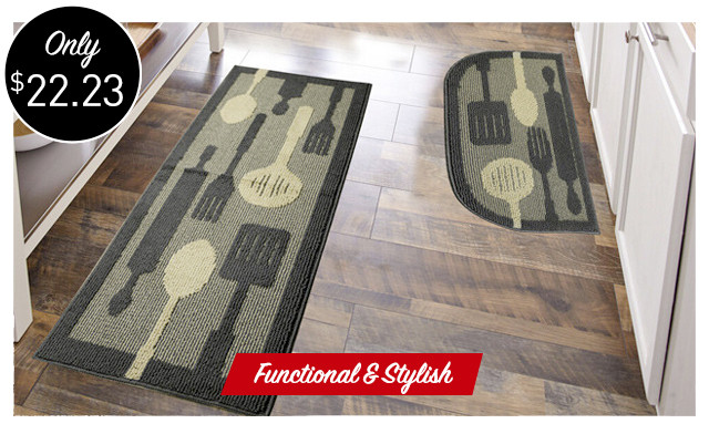 $22.23 for a 2-Piece Kitchen Rug Set (a $68.99 Value) | WagJag