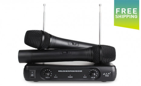 $57.95 for a Wireless Karaoke Microphone Duet Pack | WagJag