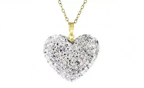 $17 for a Crystal Heart Pendant Made with Swarovski Elements | WagJag
