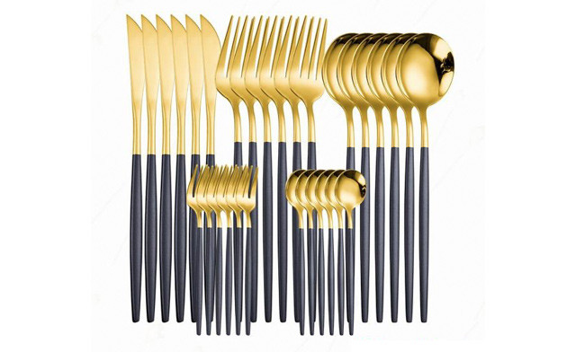 $45 for a 30-Piece Stainless Steel Cutlery Set (a $119 Value) | WagJag