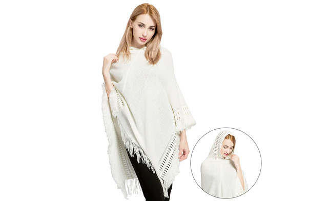 $37.95 for a Women's Knitted Poncho (a $69.99 Value) | WagJag