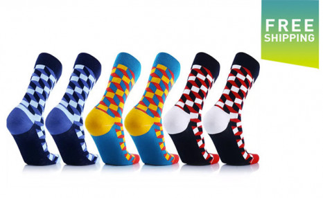 $20 for 6 Pairs of Unisex Crew Length Compression Socks | WagJag