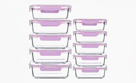 $24.95 for a 10-Pack of Glass Food Storage Containers | WagJag