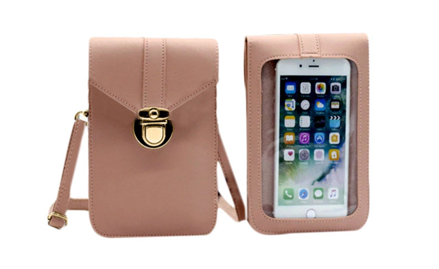Up to 60% off a PU Leather RFID Blocking Cellphone Bag | WagJag