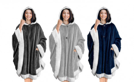 $52.95 for a Women's Hooded Cloak Blanket | WagJag
