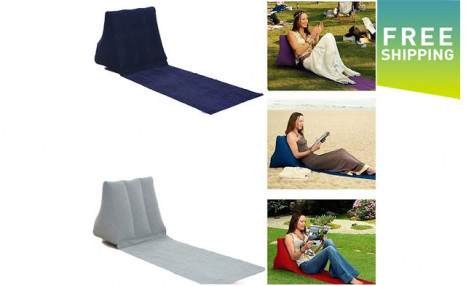 $28.95 for an Outdoor Triangle Cushion Inflatable Lounger | WagJag