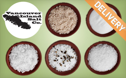 $24 for 7 Premium Canadian Sea Salts from Vancouver Island Salt Co. (a ...