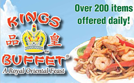 $8.25 for $16.50 Worth of Buffet Dining & Beverages at King's Buffet ...