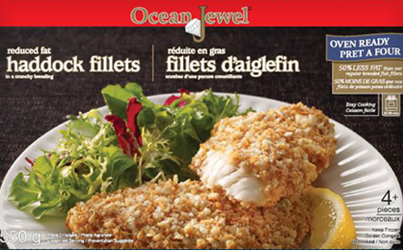 $66 for 12 x 550g Boxes of Ocean Jewel Reduced-Fat Breaded Haddock ...