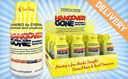 $24 for 12 Hangover Deterrent and Detox Shots from Hangover Gone (a $48 ...