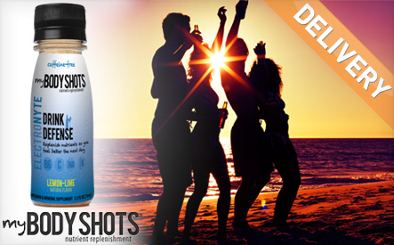 $24 for 24 Electro Nyte - Drink Defense Shots (2.5 oz) - Spring Break Recovery (an $80 Value ...