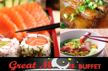 $13 for Buffet Dinner for Two at Great Moon Buffet (A $26 Value)| WagJag