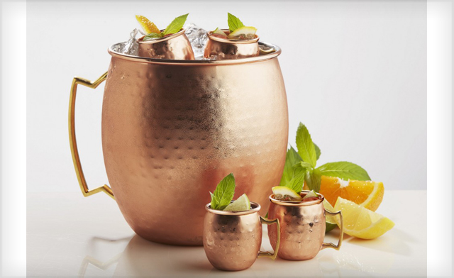 $39 for a Moscow Mule Copper and Stainless Steel Hammered Belly-Shaped ...