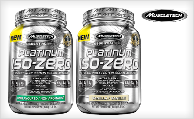 Up to 59% off MuscleTech Platinum 100% Iso-Zero Whey Protein, a Shaker ...