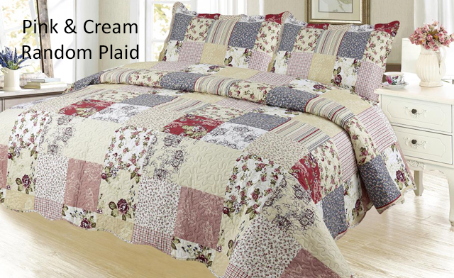 Up to 68% off Pinsonic 3-Piece Quilt Sets Featuring 6 Unique Designs ...