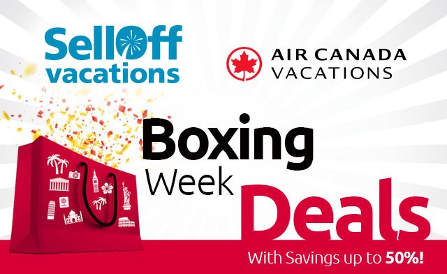 SAVE UP TO 50% WITH AMAZING BOXING WEEK DEALS!