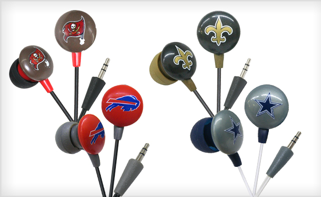 $8 for a Pair of NFL Earbuds - WagJag.com