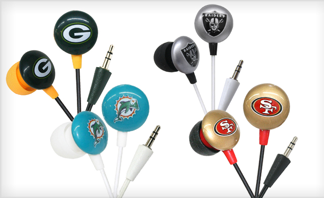 $8 for a Pair of NFL Earbuds - WagJag.com