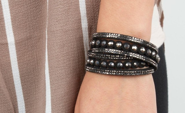 $9 for a Fashionable Faux-Leather Wrap-Around Bracelet (a $27 Value ...